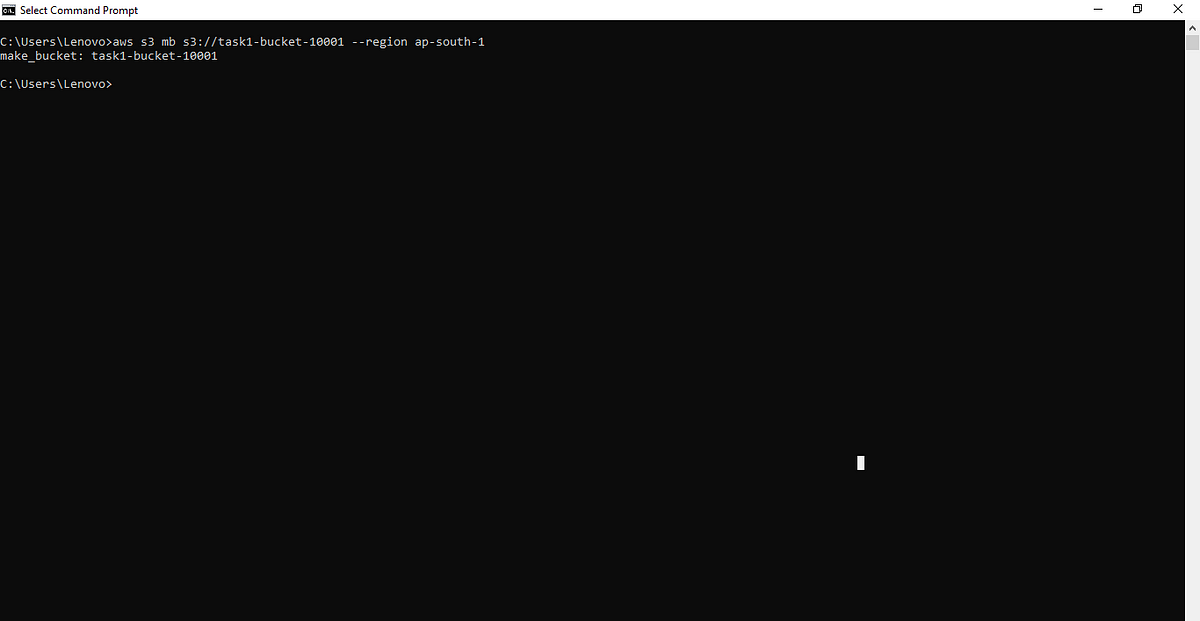 Creating An S3 Bucket And Upload Items Through The Command Line Interface Cli And Application