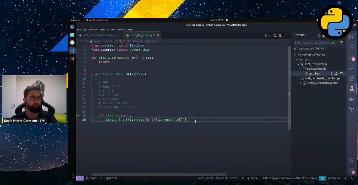 Introducción a TDD con Python. El compañero Kevin Hierro se animó un… | by Sergio Delgado ...
