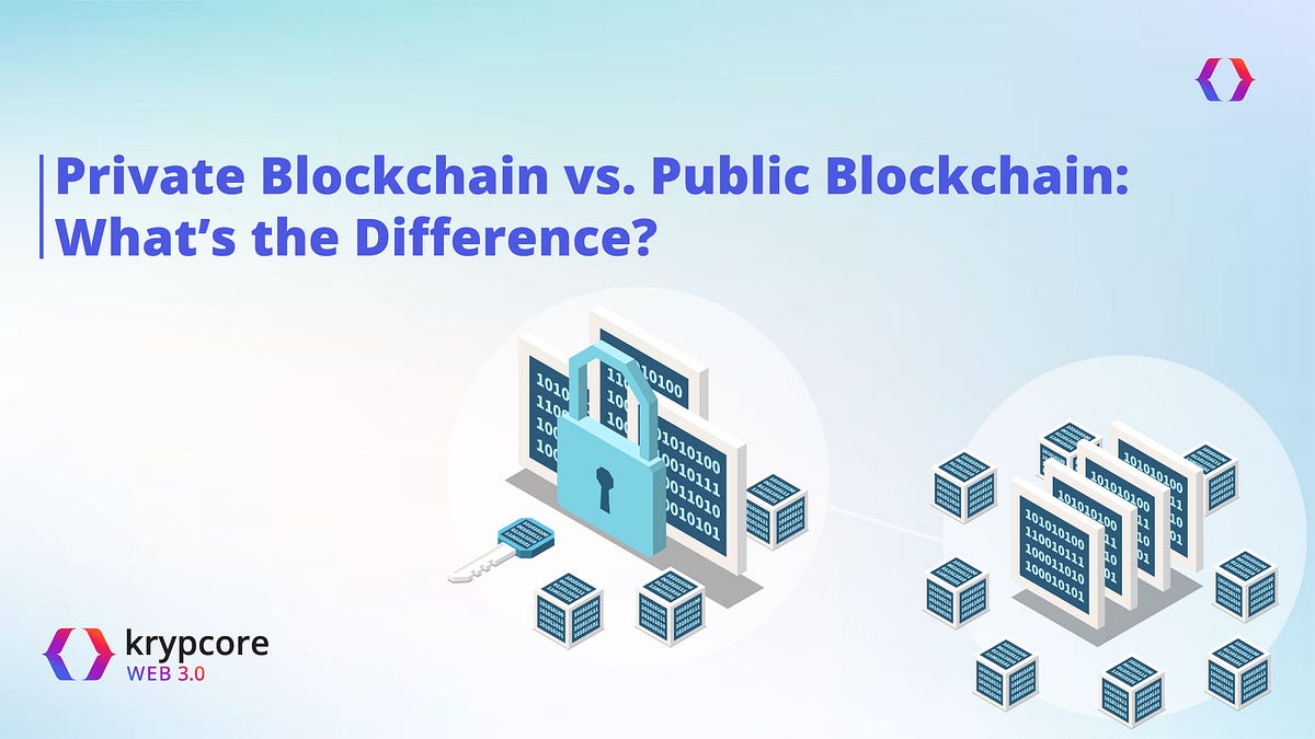 Private Blockchain vs. Public Blockchain: What’s the Difference? | by Zeel Gala | Krypcore