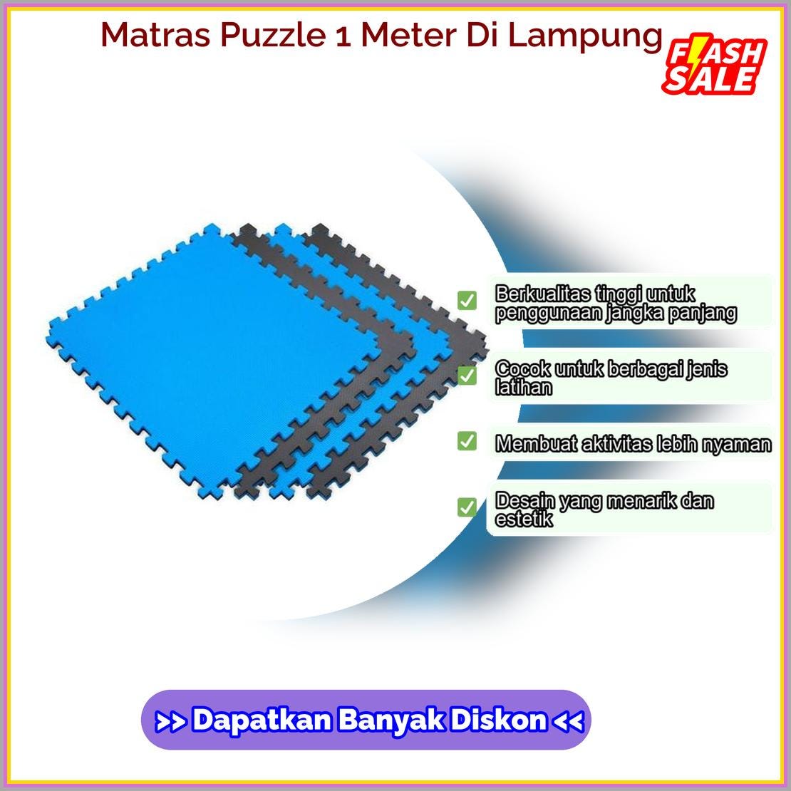 Matras Puzzle 1 Meter Di Lampung - Matras Judo - Medium