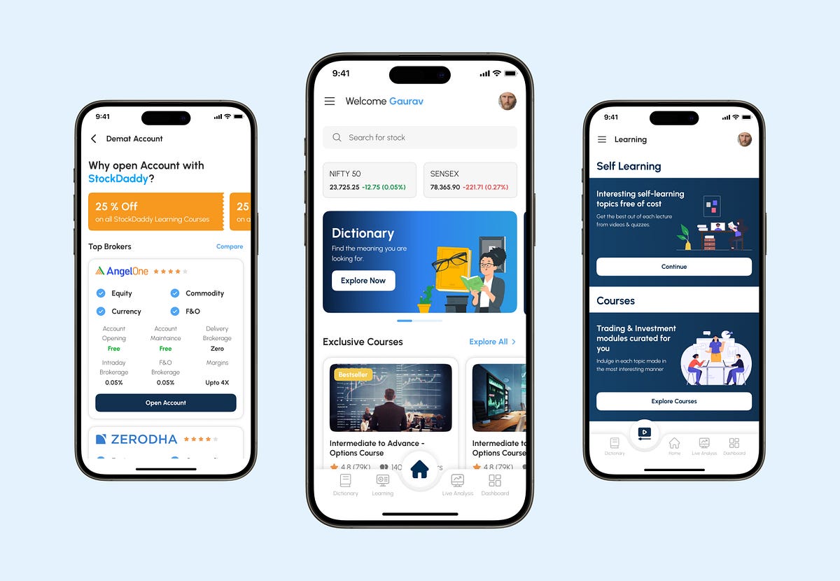 How I Designed Stockdaddy: A UX Case Study on Simplifying Stock Market ...