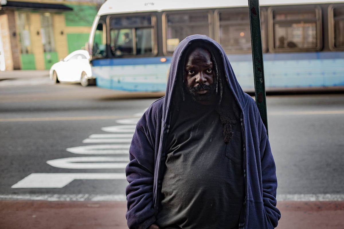 The New York Homeless Crisis. Sleeping bags and makeshift cardboard ...