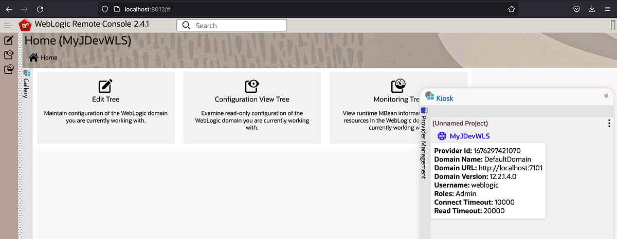 WebLogic Remote Console — A Multi-purpose Tool for WLS Domain Management | by pradeep ...