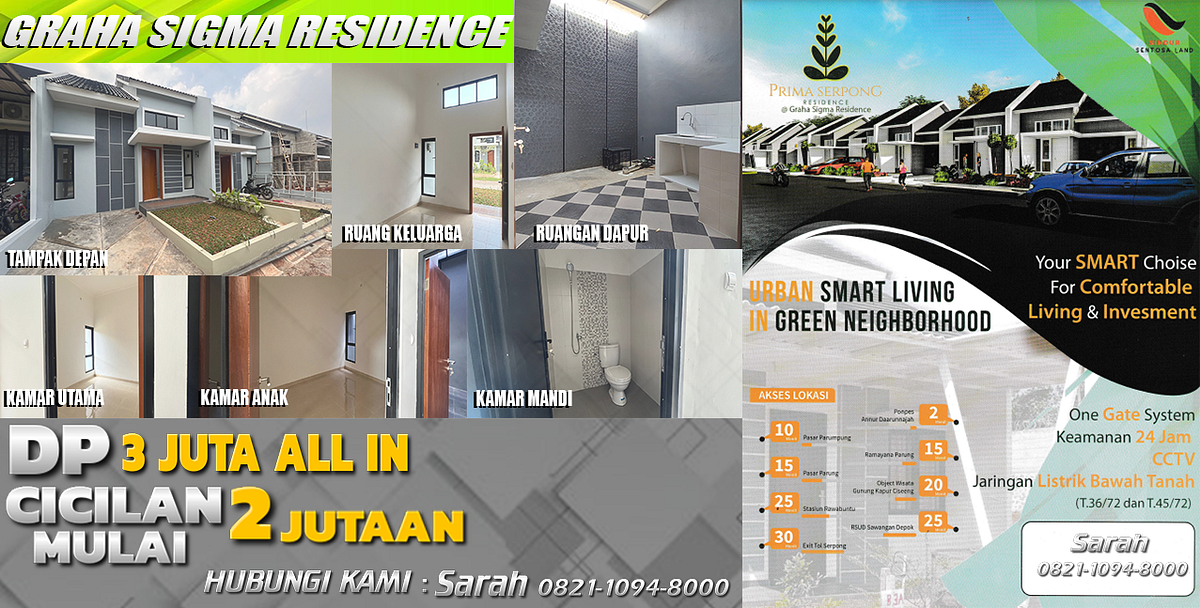 GRAHA SIGMA RESIDENCE RUMAH 300jt - Corrygandhy - Medium