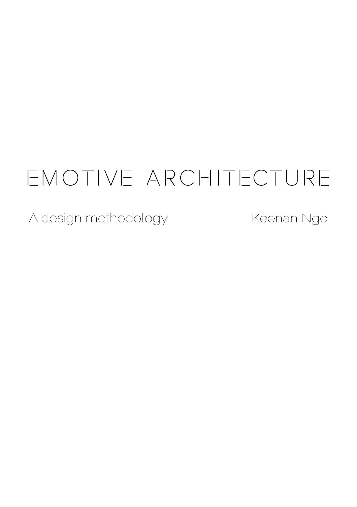 I’m Writing a Book!. Emotive Architecture: A Design… | by Keenan Ngo ...