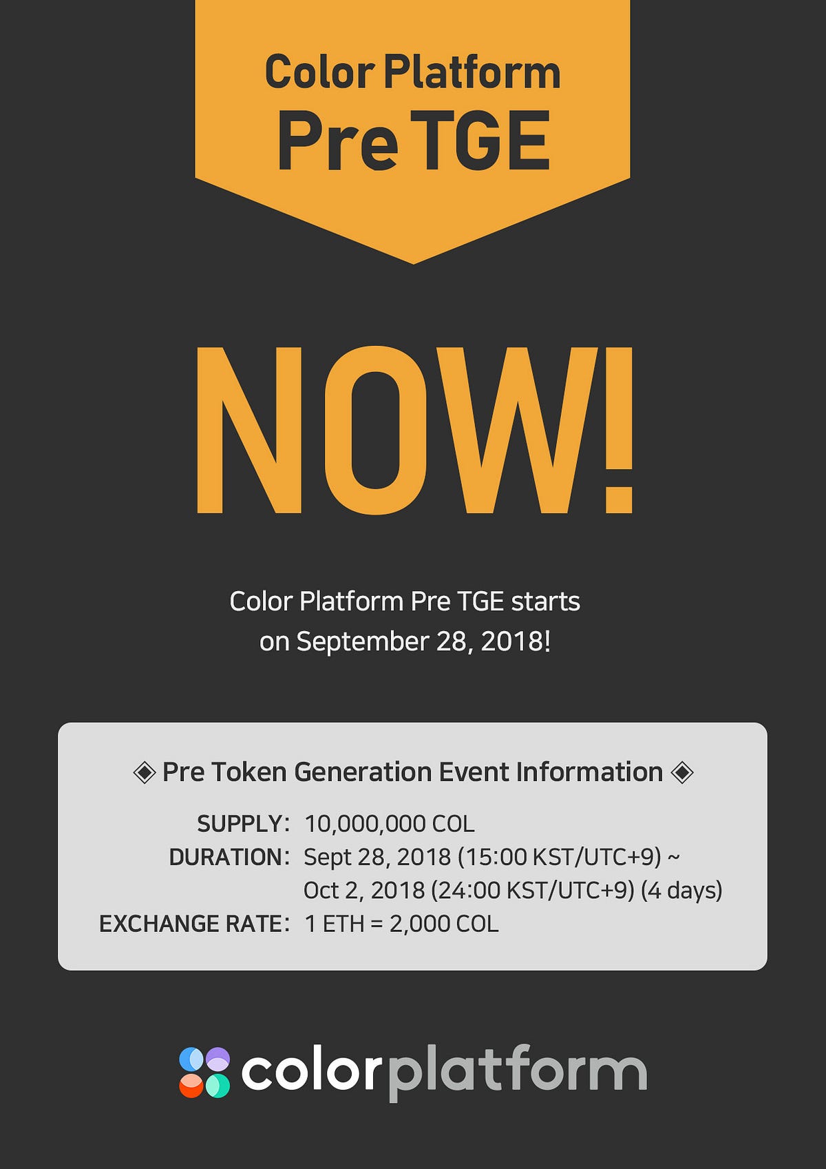 Color Platform Pre-TGE in 30 mins! | by Color Platform | Color Platform ...