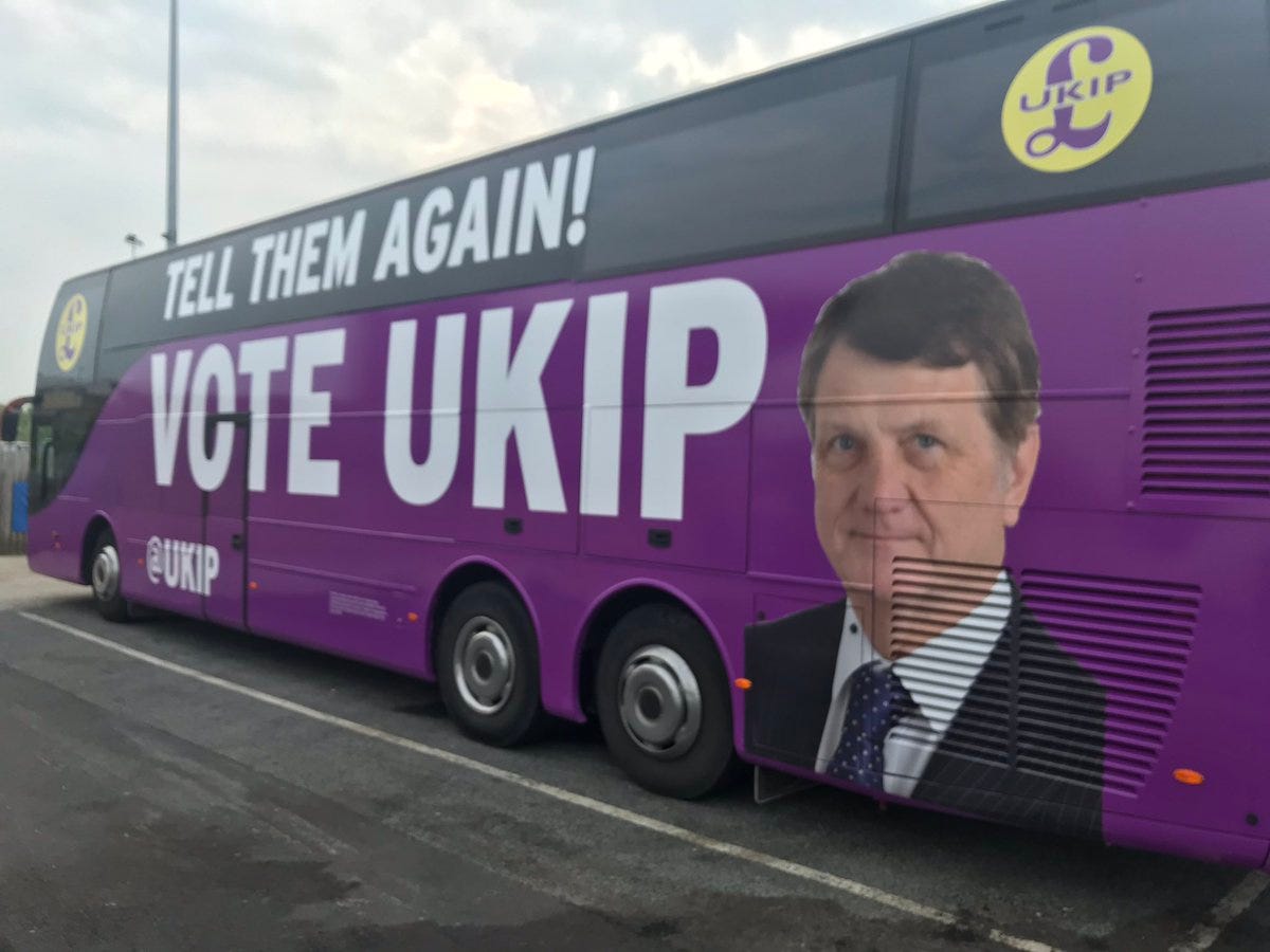 That UKIP campaign bus. It’s 7.30 in the morning, and I’m… | by KP ...