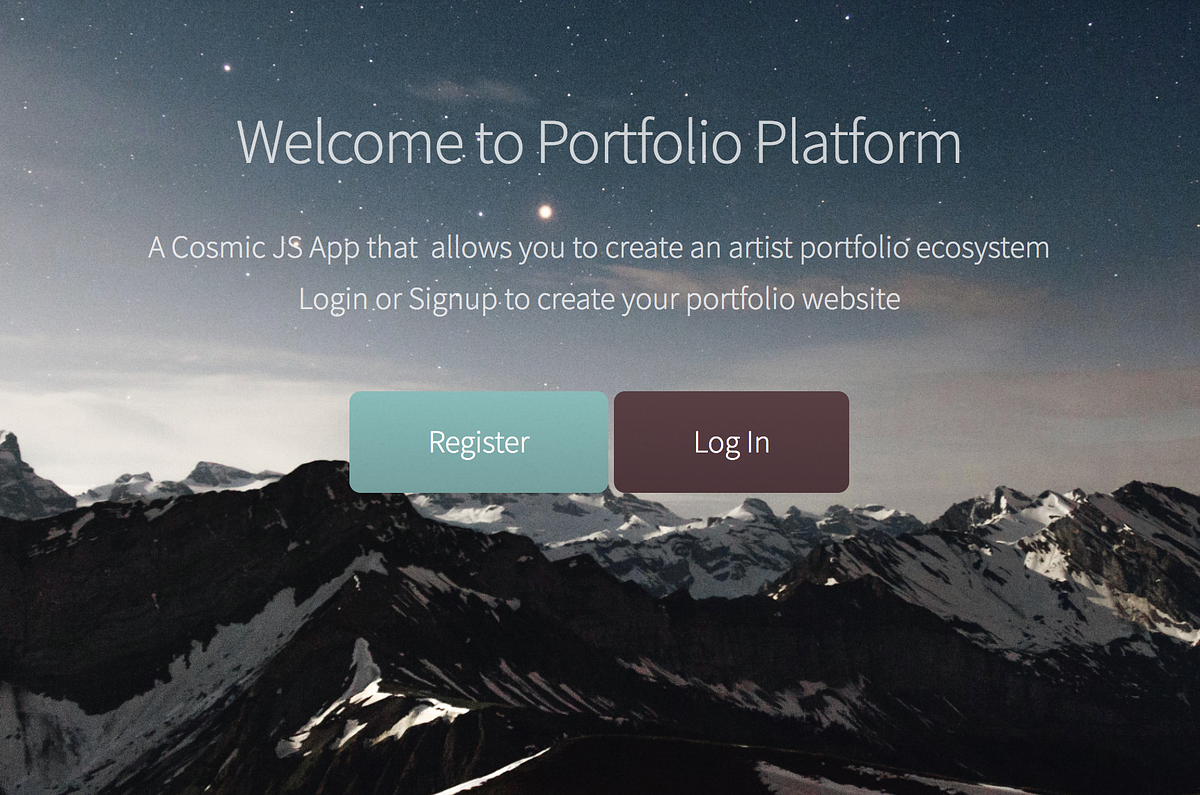 Deploy a Portfolio Platform App in 3 Steps using Cosmic JS | by Carson Gibbons | HackerNoon.com ...