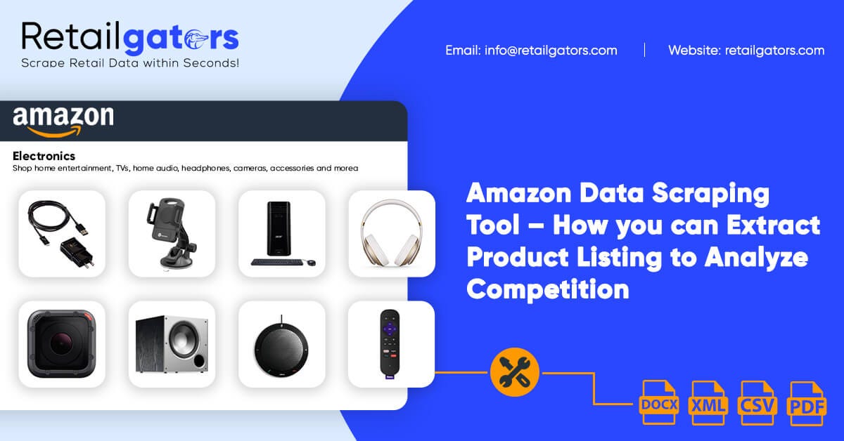 Amazon Data Scraping Tool | Scrape Amazon Product Ratings & Reviews Tool | by Retailgators | Medium