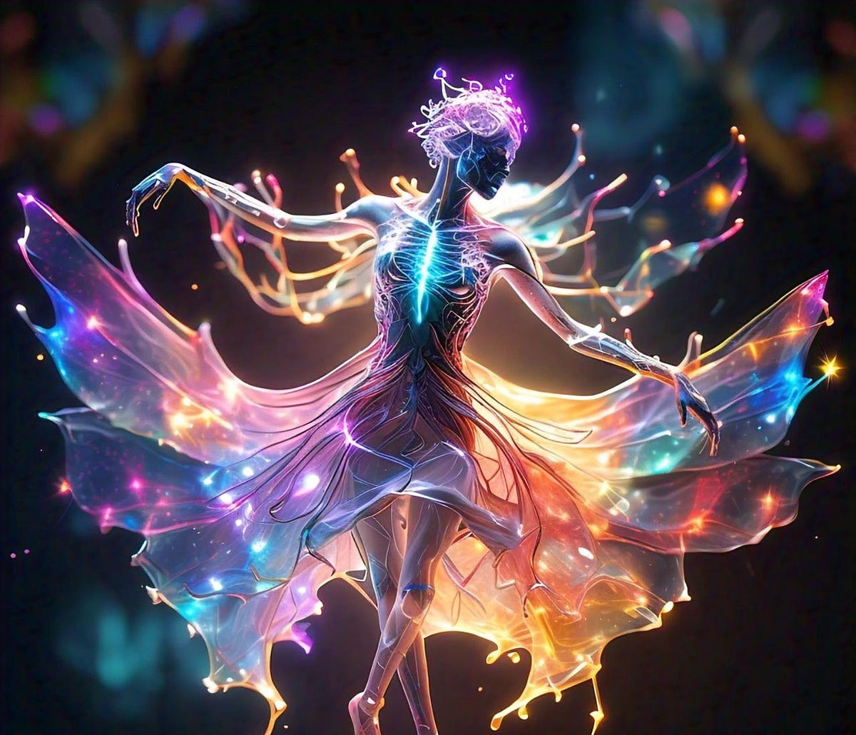 Spectral Splendor: Dancing with Vibrant Illumination | by Eleanor | Sep ...