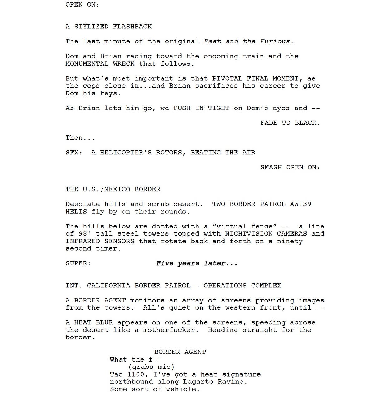 Page One: “Fast and Furious” (2009) - Go Into The Story