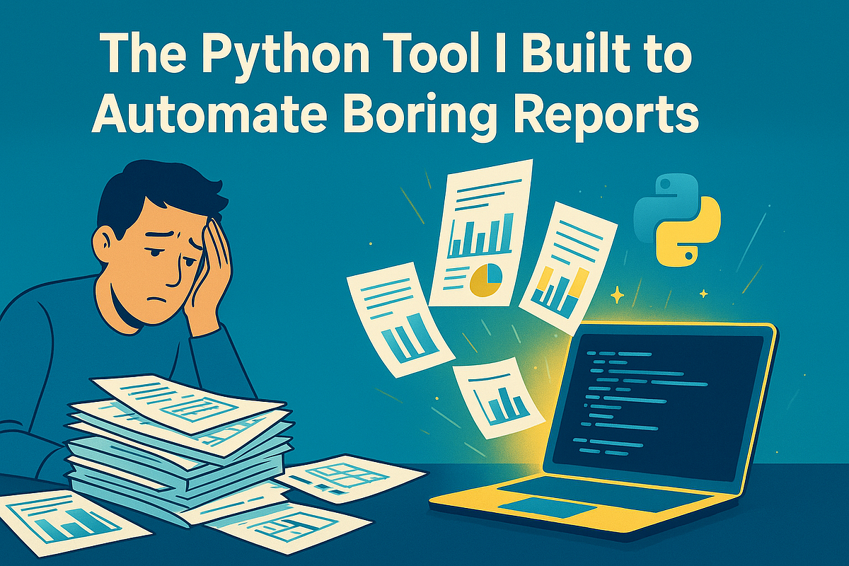 The Python Tool I Built to Automate Boring Reports | by Nikulsinh Rajput | Sep, 2025 | Medium