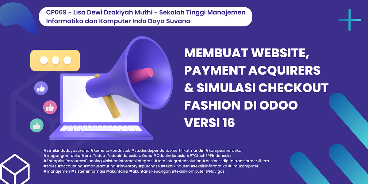 Langkah-Langkah Membuat Website, Payment Acquirers & Simulasi Checkout Fashion — Odoo 16 | by ...