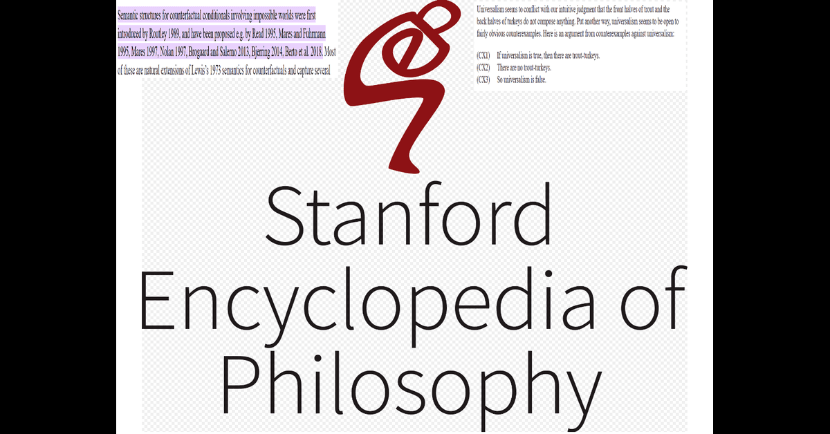 The Stanford Encyclopedia of Philosophy’s Unreadable Entries | by Paul ...