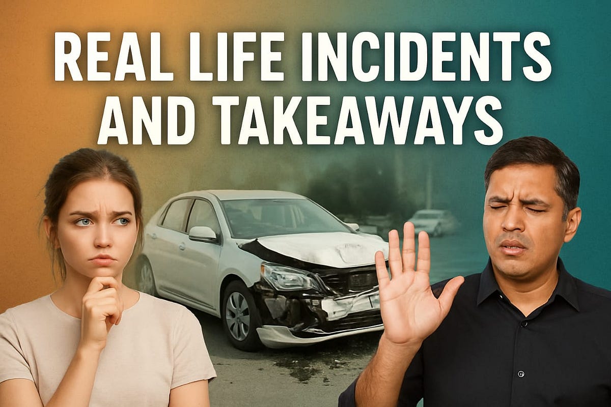 🌟 Real Life Incidents and Takeaways 🌟 | by FutureLens | Aug, 2025 | Medium
