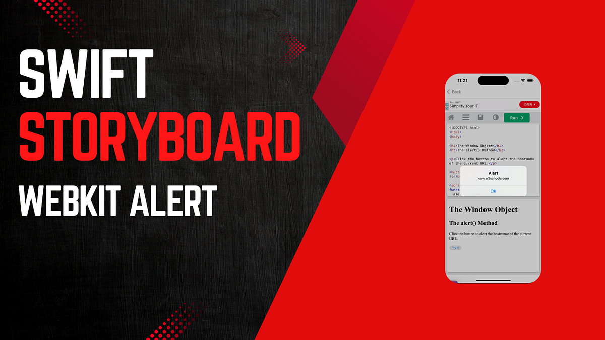 Swift Storyboard WebView Alert. The use of WebView with Swift… | by ...
