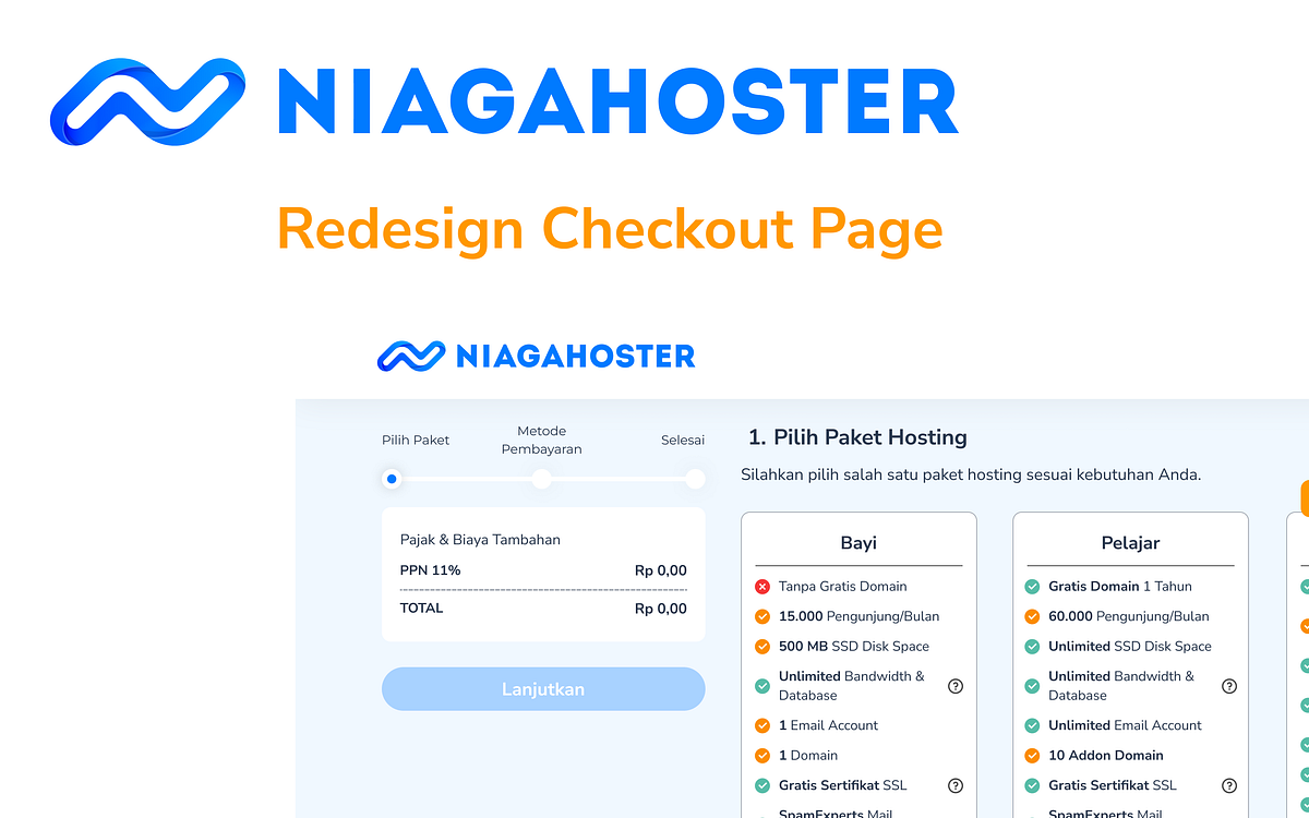 UI/UX Case Study — Redesigning Niagahoster’s Checkout Page | by Dimas ...
