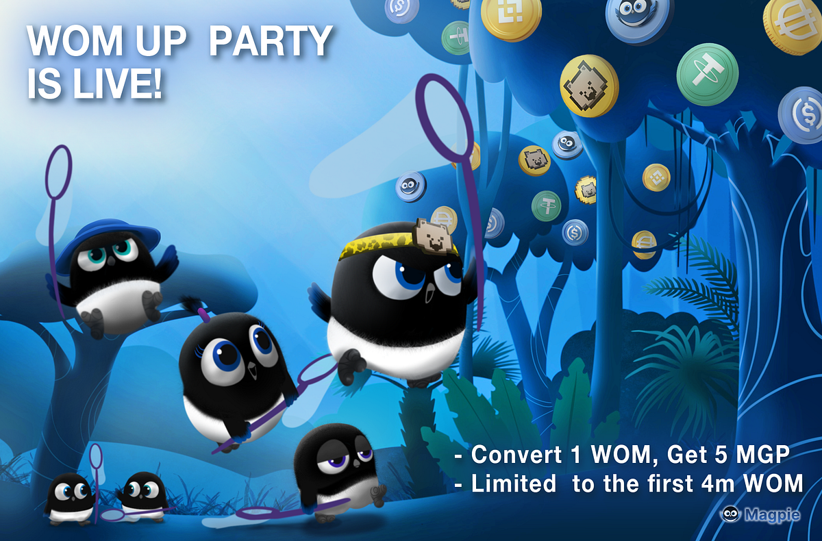 Join the Magpie Army and $WOM UP! | by Desmen | Magpie