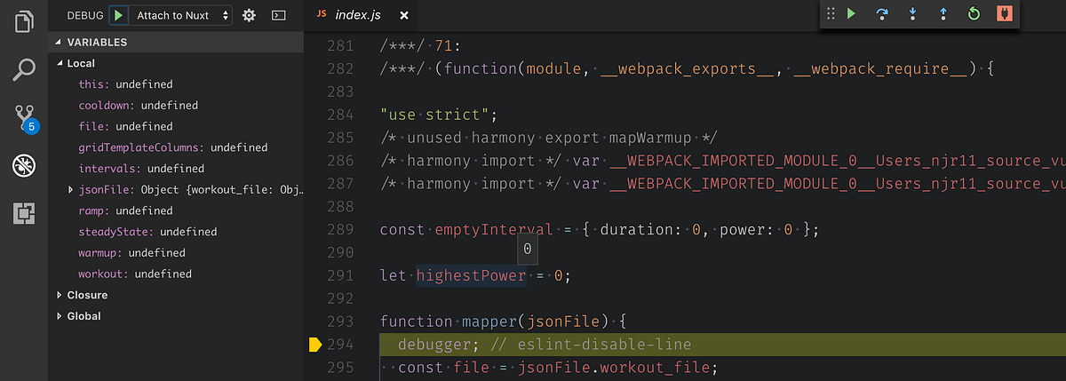 Nuxt.js debugging in Visual Studio Code | by Justin Ramel | Medium