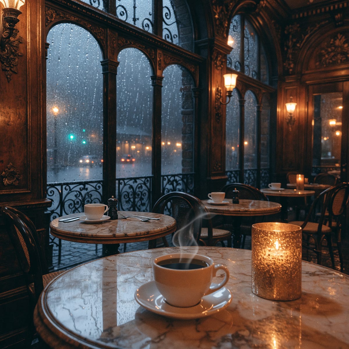 Rainy Paris Cafe Ambience: How to Make 8-Hour Loop Videos With Suno AI ...