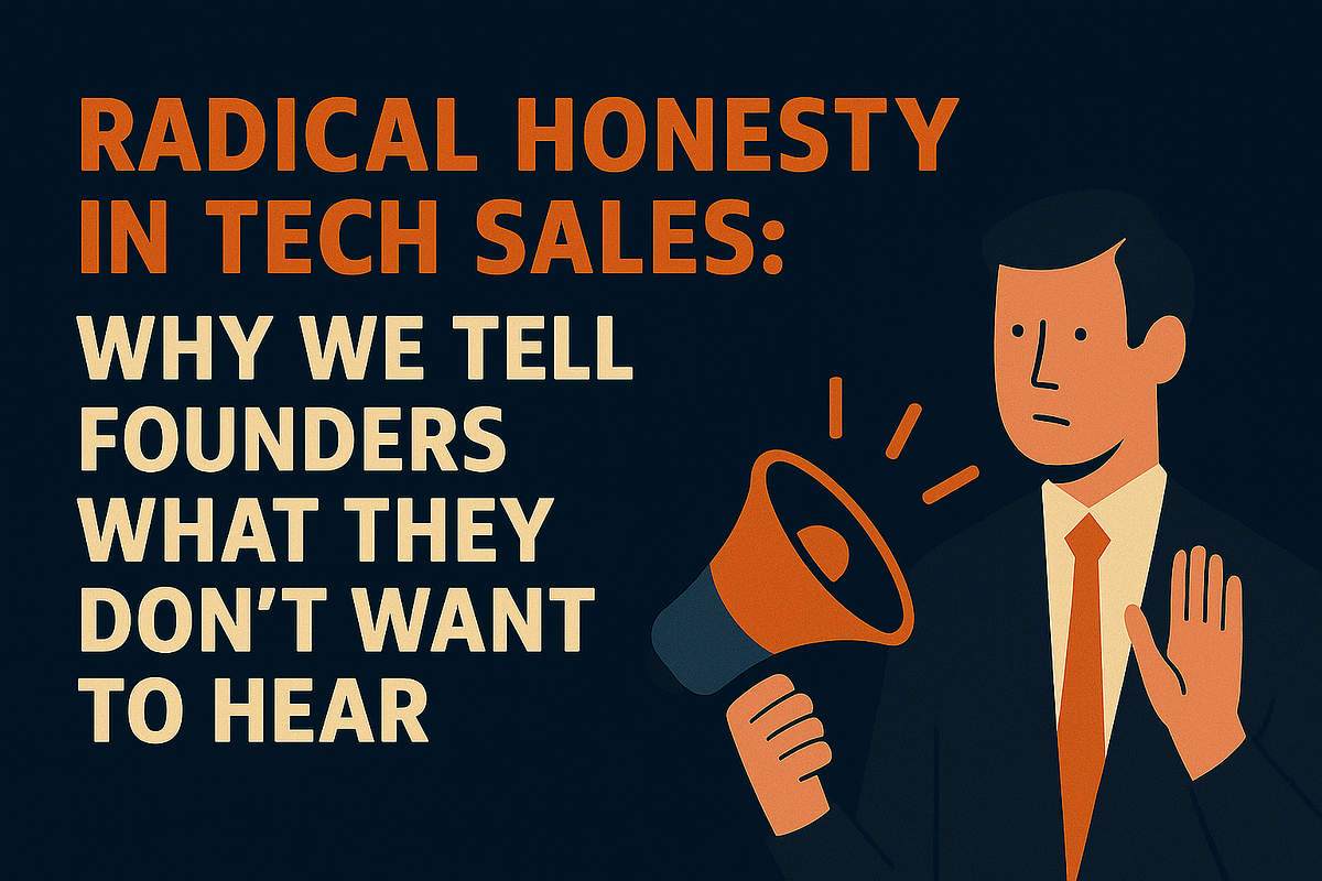 Radical Honesty in Tech Sales: Why We Tell Founders What They Don’t ...