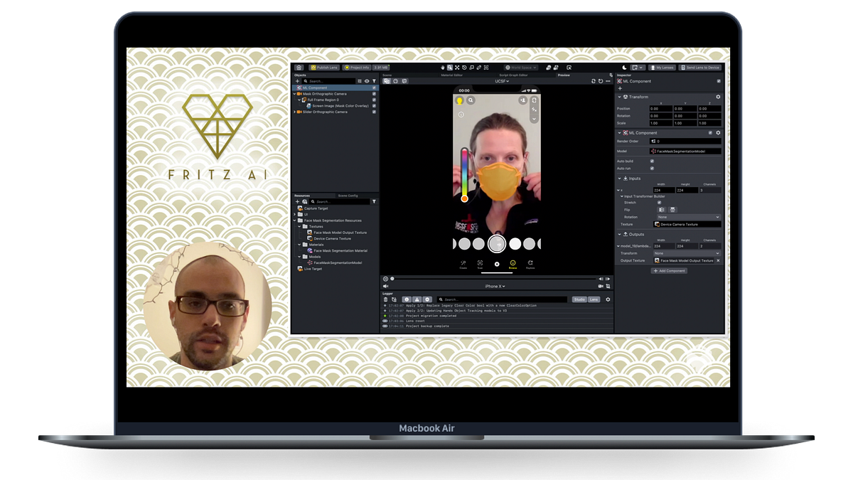 Custom Face Mask Segmentation for Lens Studio with Fritz AI (Video ...