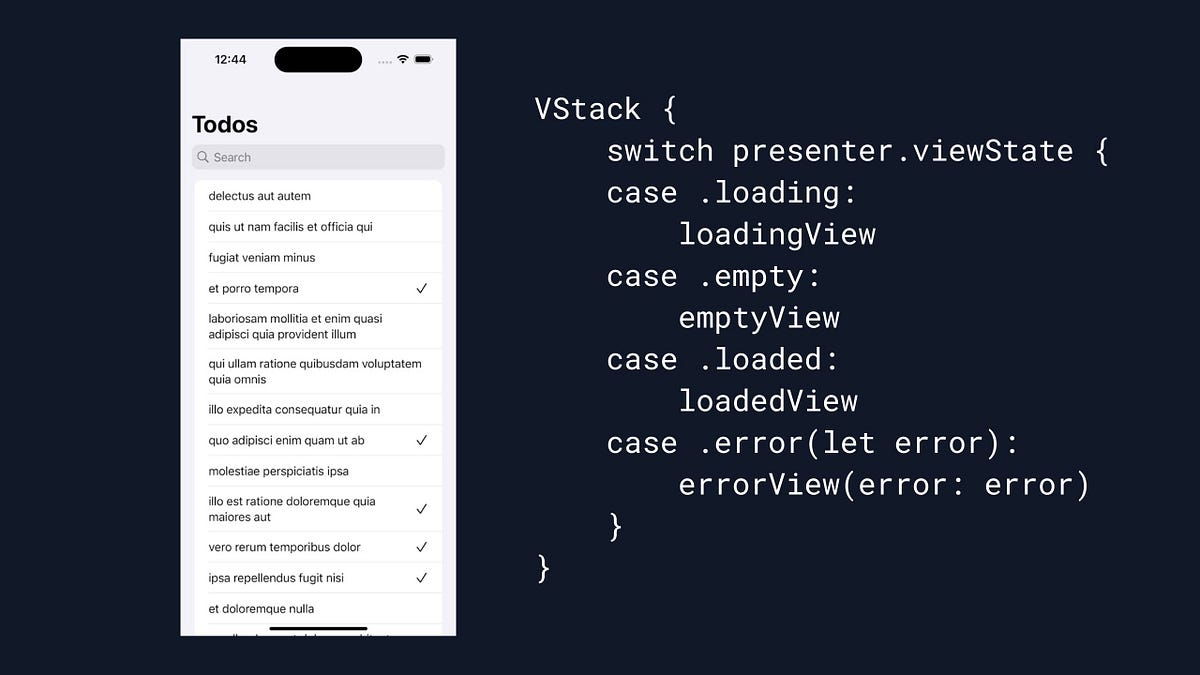 Oversimplifying SwiftUI View Code using ViewState and SwiftUI’s ...