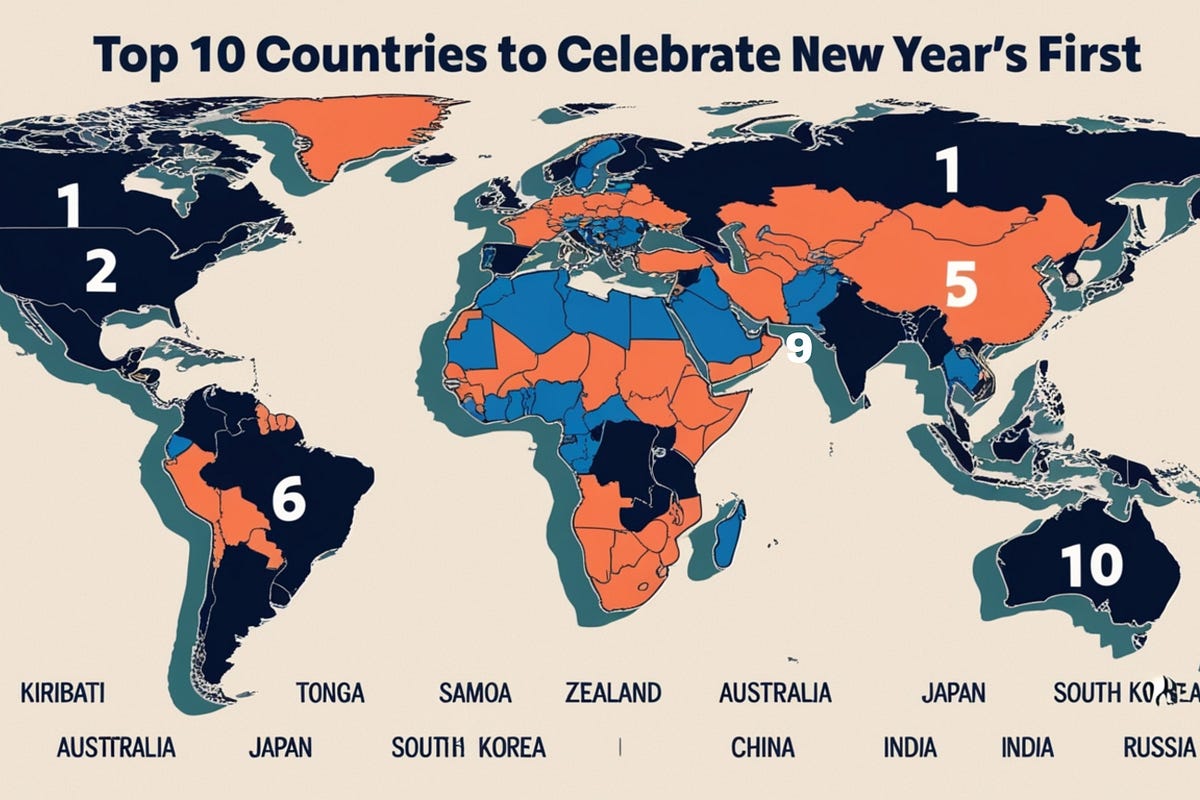 Which country will celebrate new year first? | by Deepak Chaudhari ...