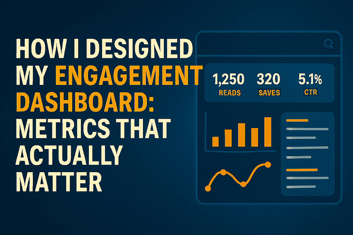 How I Designed My Engagement Dashboard: Metrics That Actually Matter ...