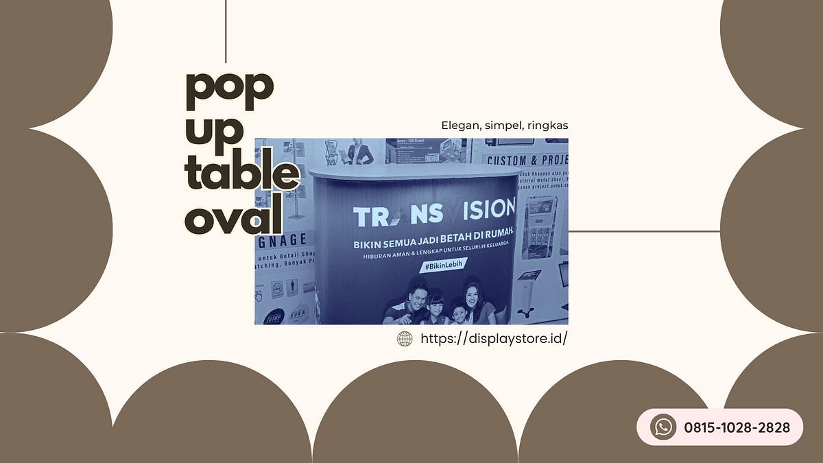 TERBAIK! Meja Pop Up Oval Counter Elegan Jakarta, WA: 0815–1028–2828 ...