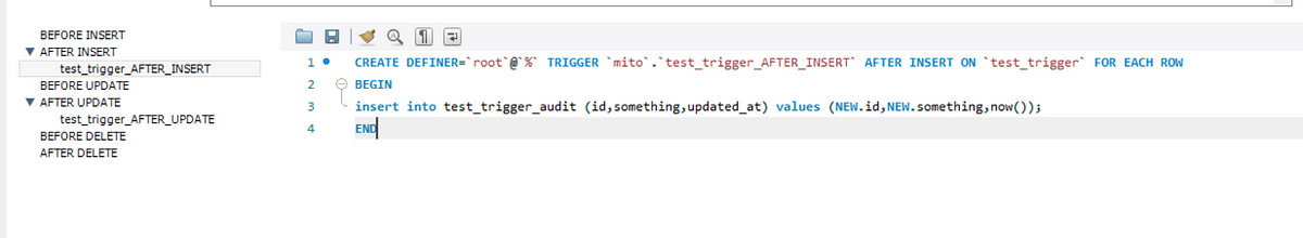Using Mysql Triggers To Track The Last Updated Timestamp Of A Column