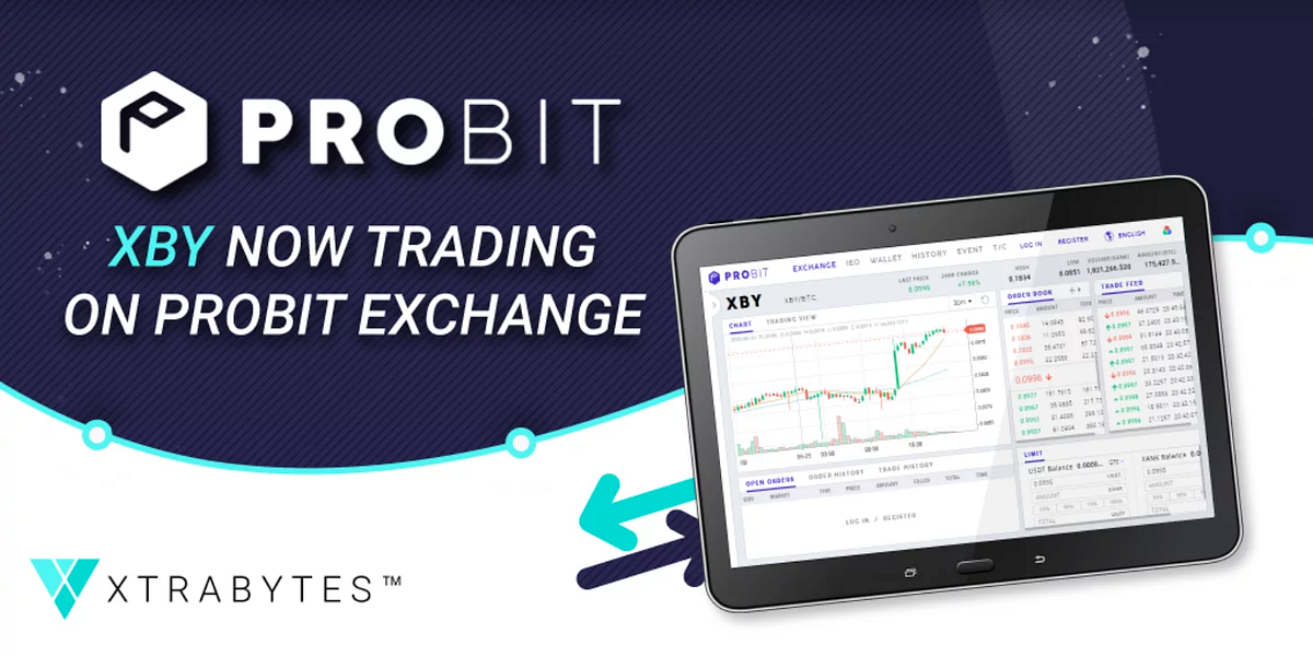 XBY Now Trading on Probit Exchange | by John M Potter | XTRABYTES Today ...