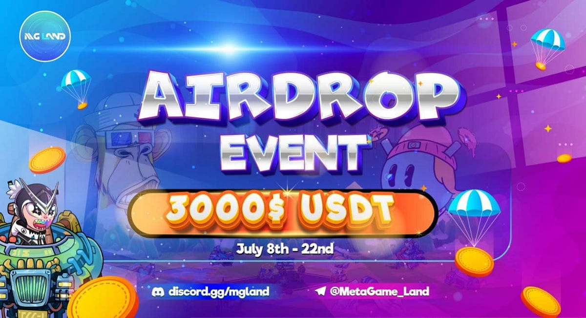 Today’s Top 10 Airdrops. Join the airdrop and get free tokens. MG LAND ...