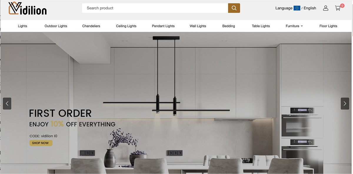 About Vidilion Website — A Modern And Creative Home Shopping Platform ...