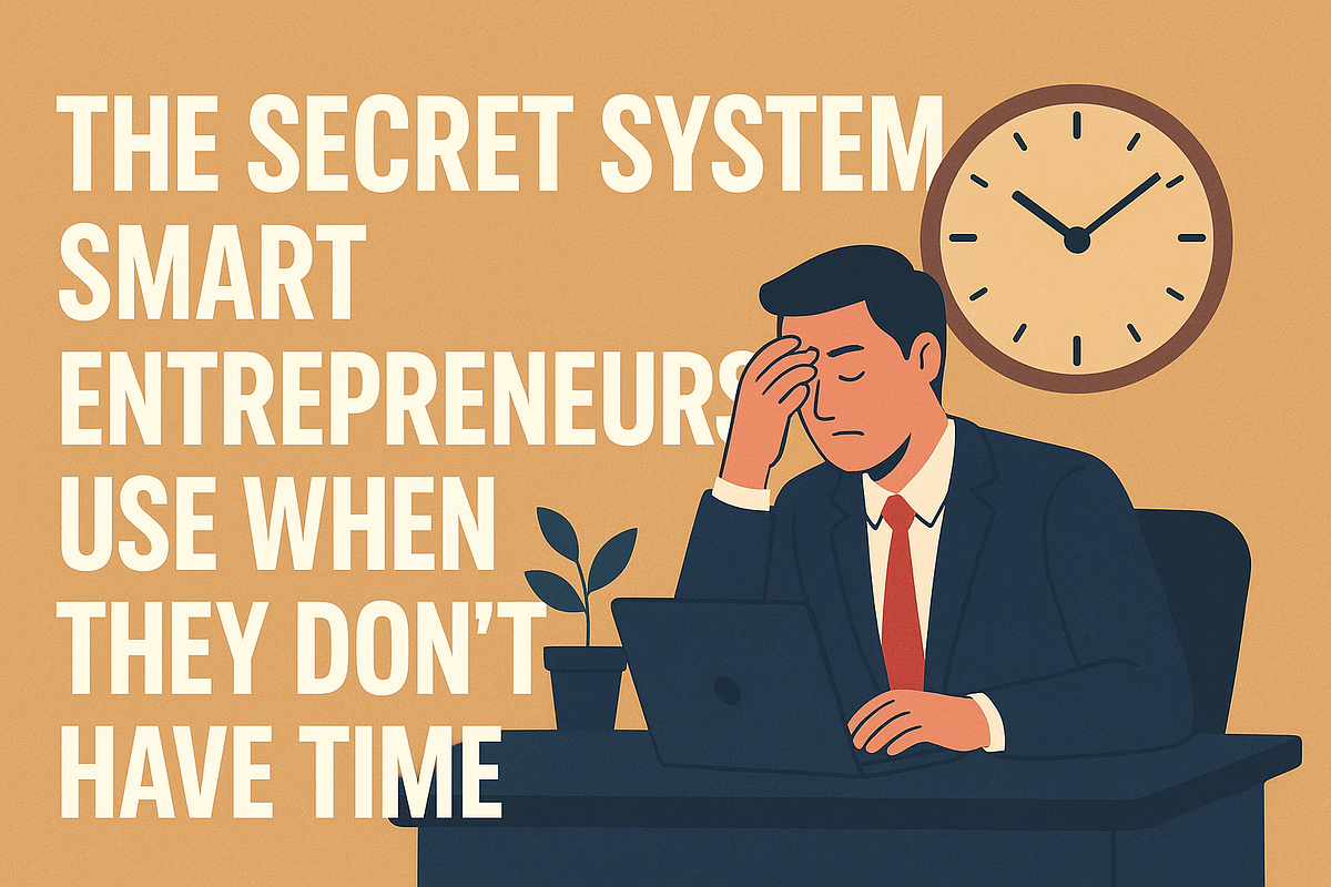 The Secret System Smart Entrepreneurs Use When They Don’t Have Time ...