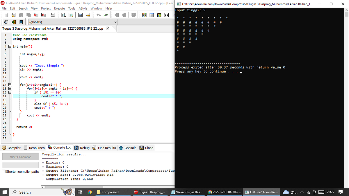 Tugas 6 Dasar Pemrograman - Muhammad Arkan Raihan - Medium