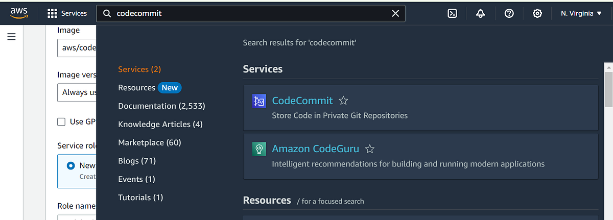 How to use codecommit and codebuild in AWS ? | by Rajesh Thakur | Medium