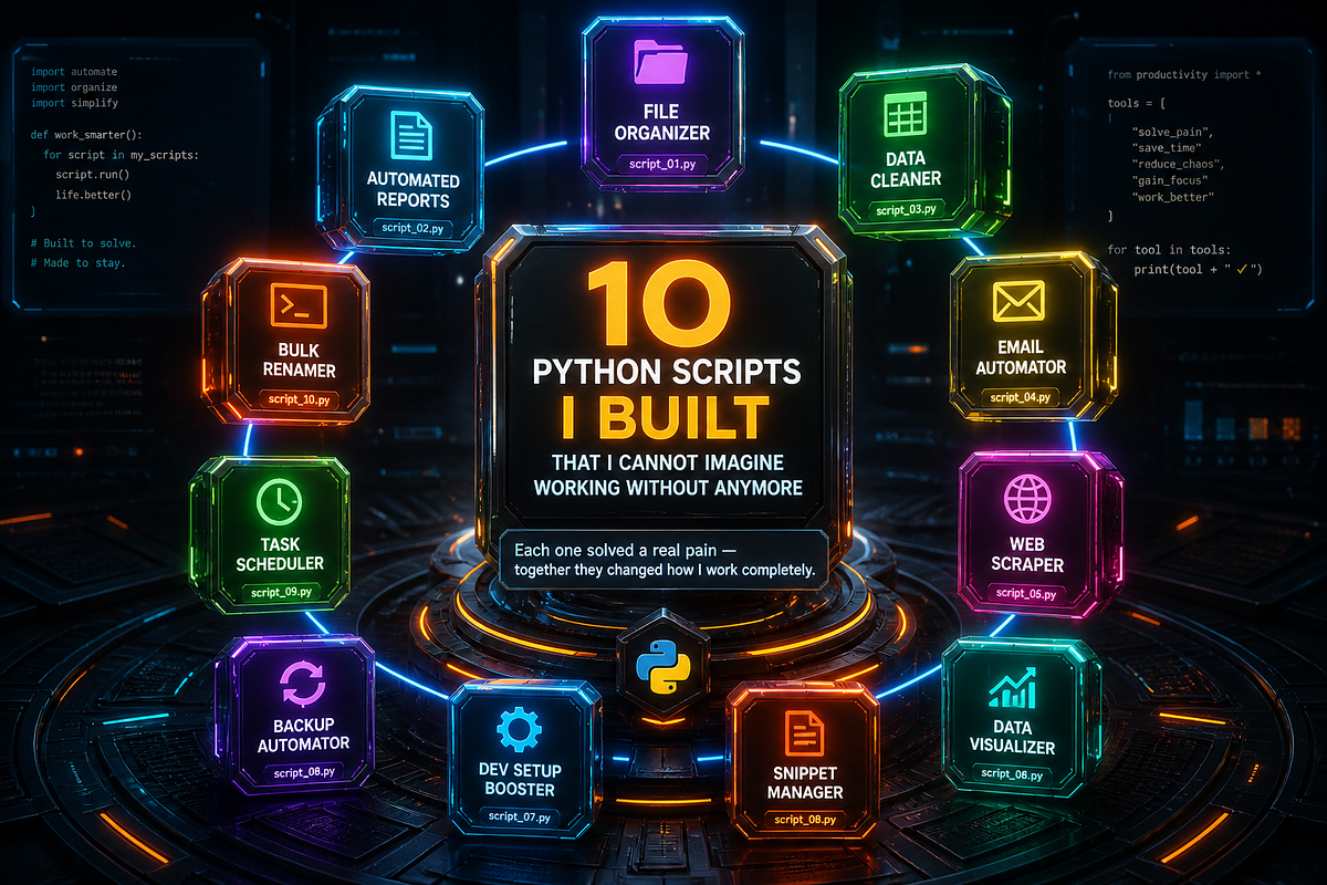 10 Python Scripts I Built That I Cannot Imagine Working Without Anymore ...