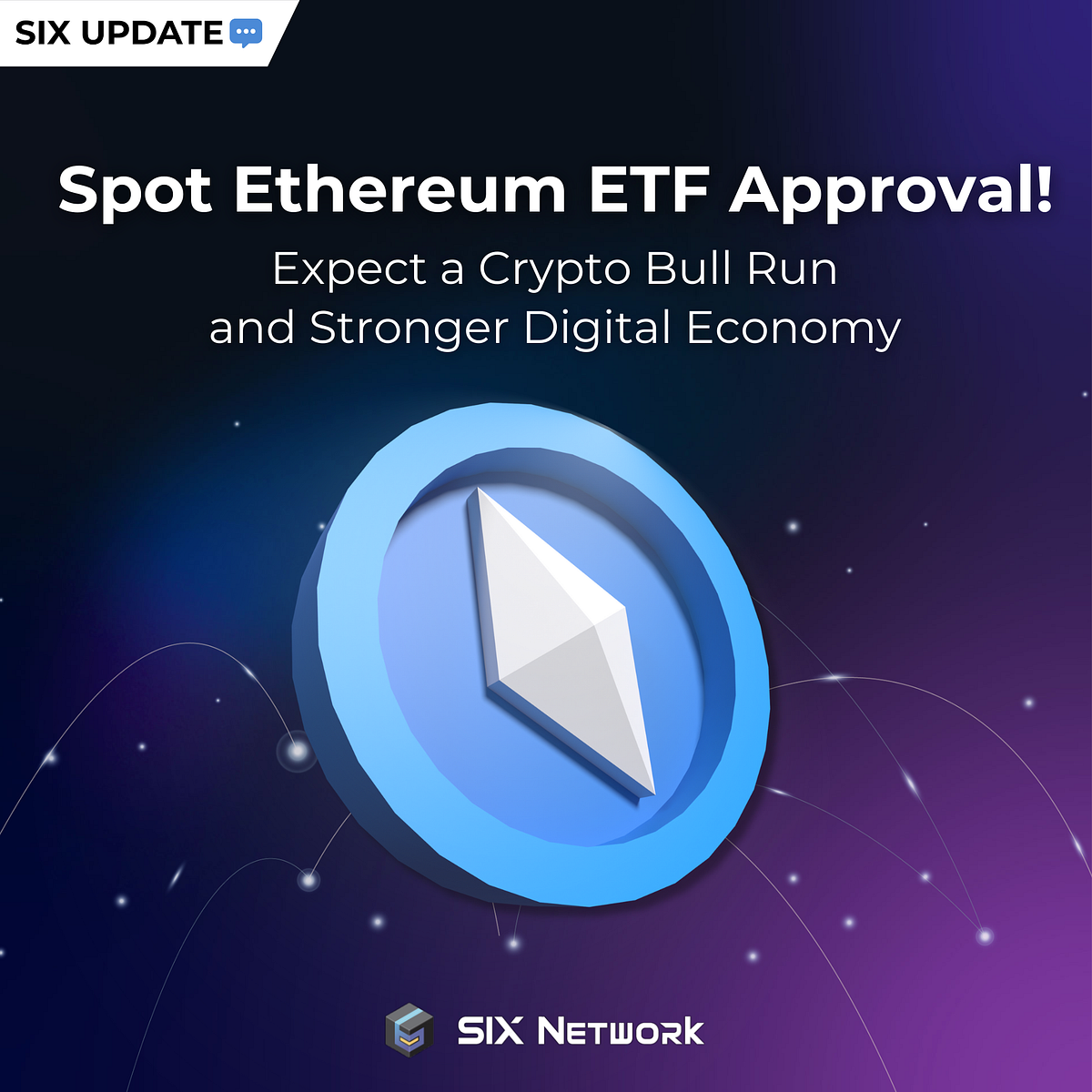อนุมัติแล้ว! Spot Ethereum ETF พาแนวโน้มตลาดคริปโตสู่ Bull Run 🚀 | by SIX Network | Medium