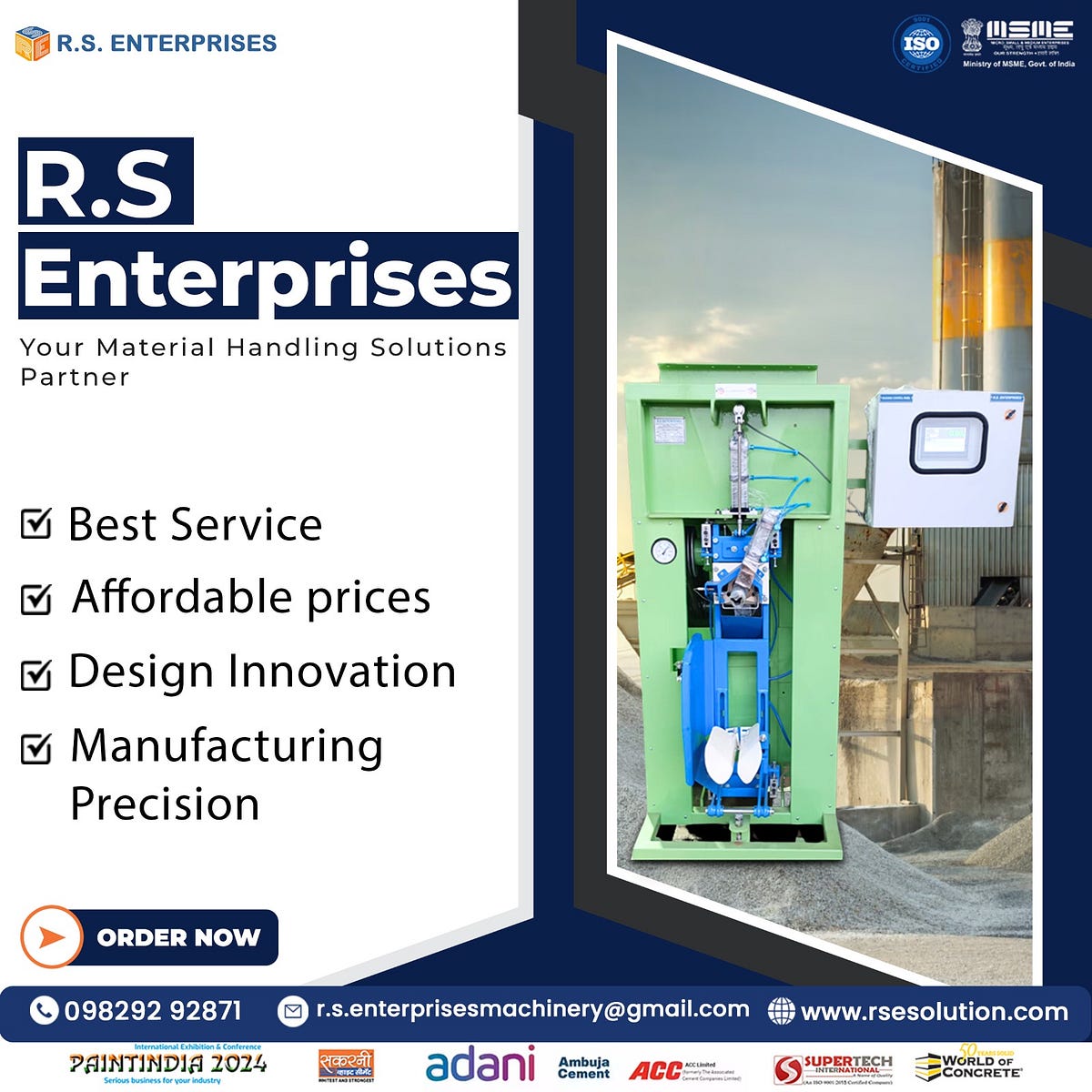 Cement Packaging Machine India | by RS Enterprises | Jun, 2024 | Medium
