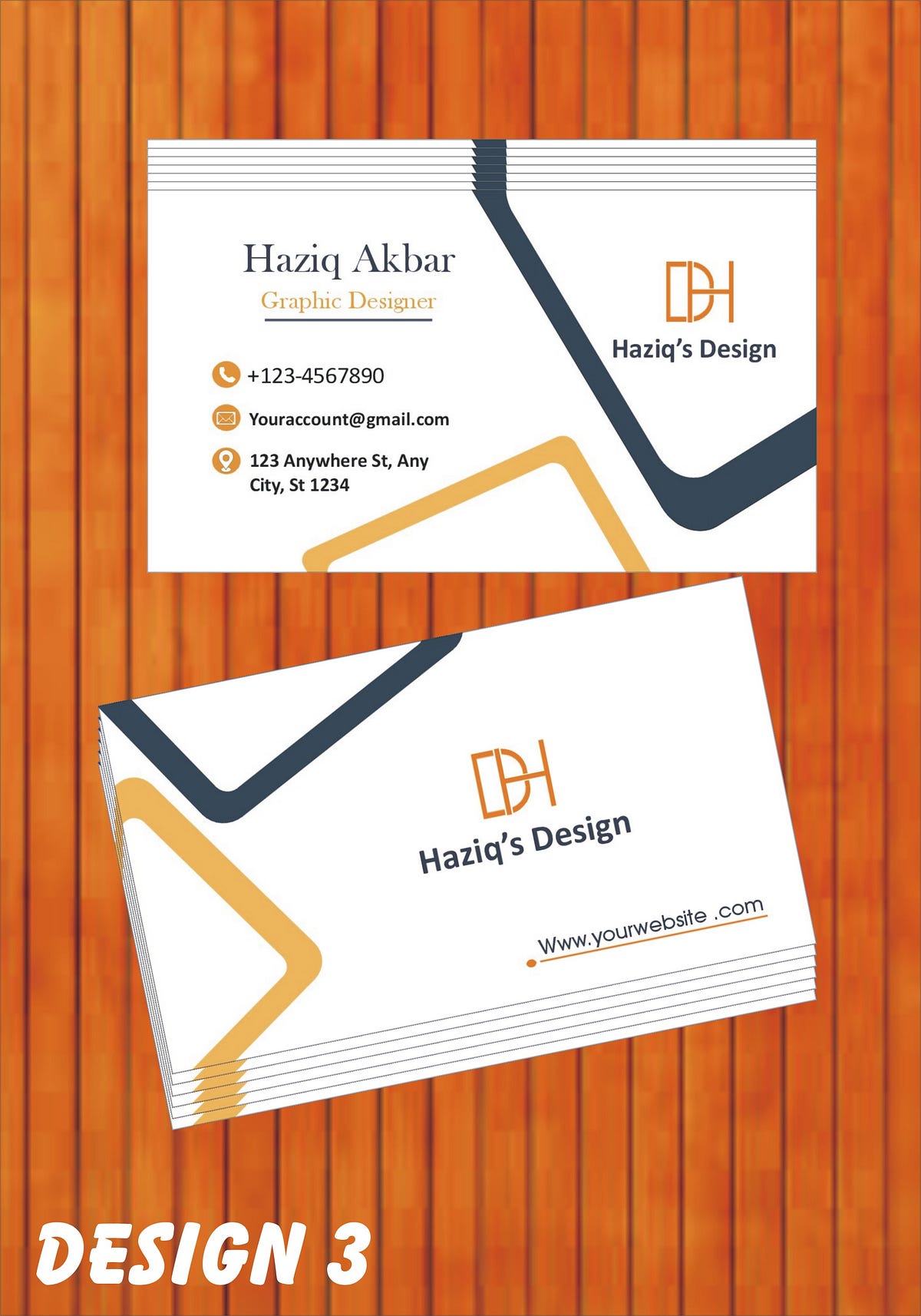 business card || graphic design - haziq_graphics - Medium