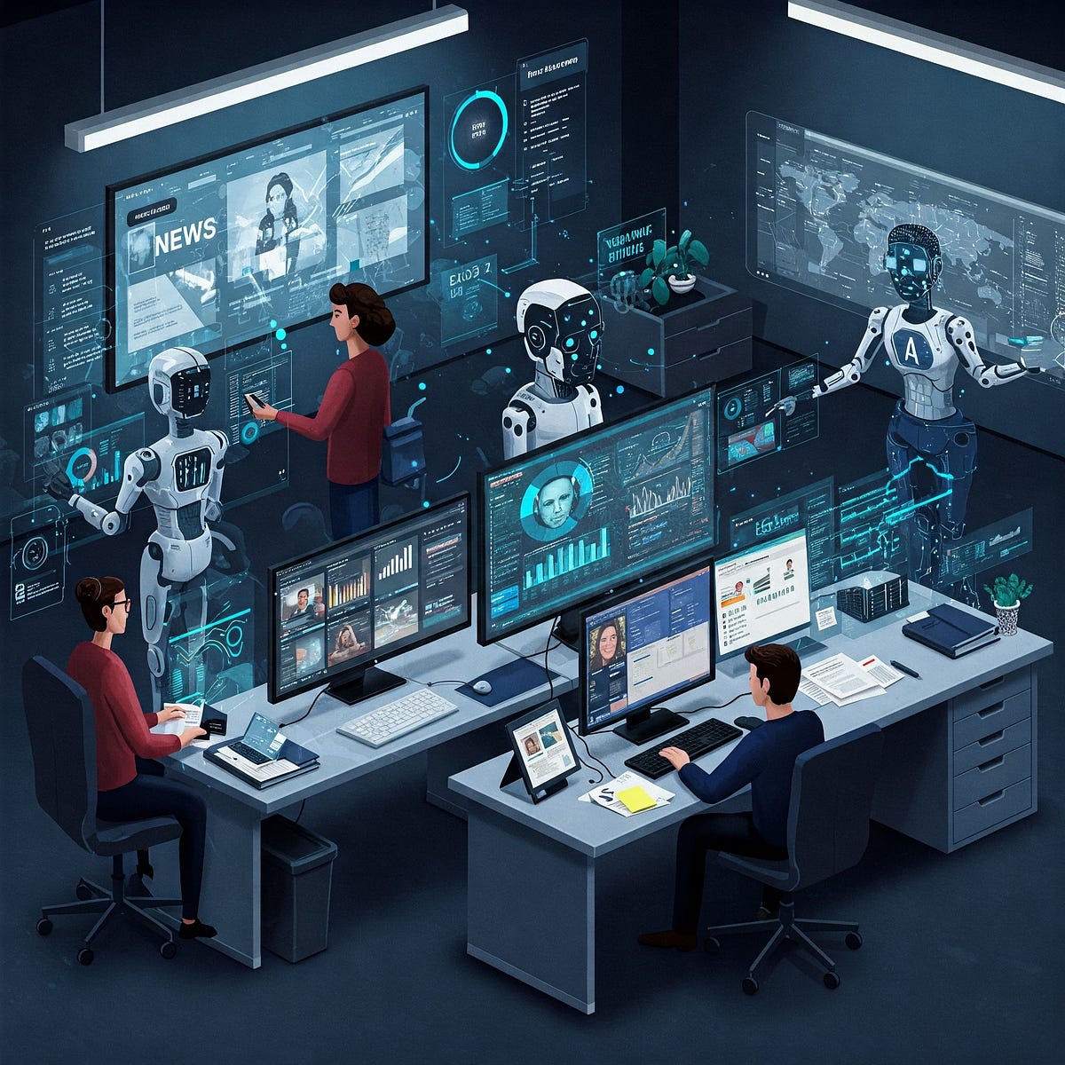 How Is AI Transforming Newsrooms? | by Nitya Mehta | Mar, 2025 | Medium