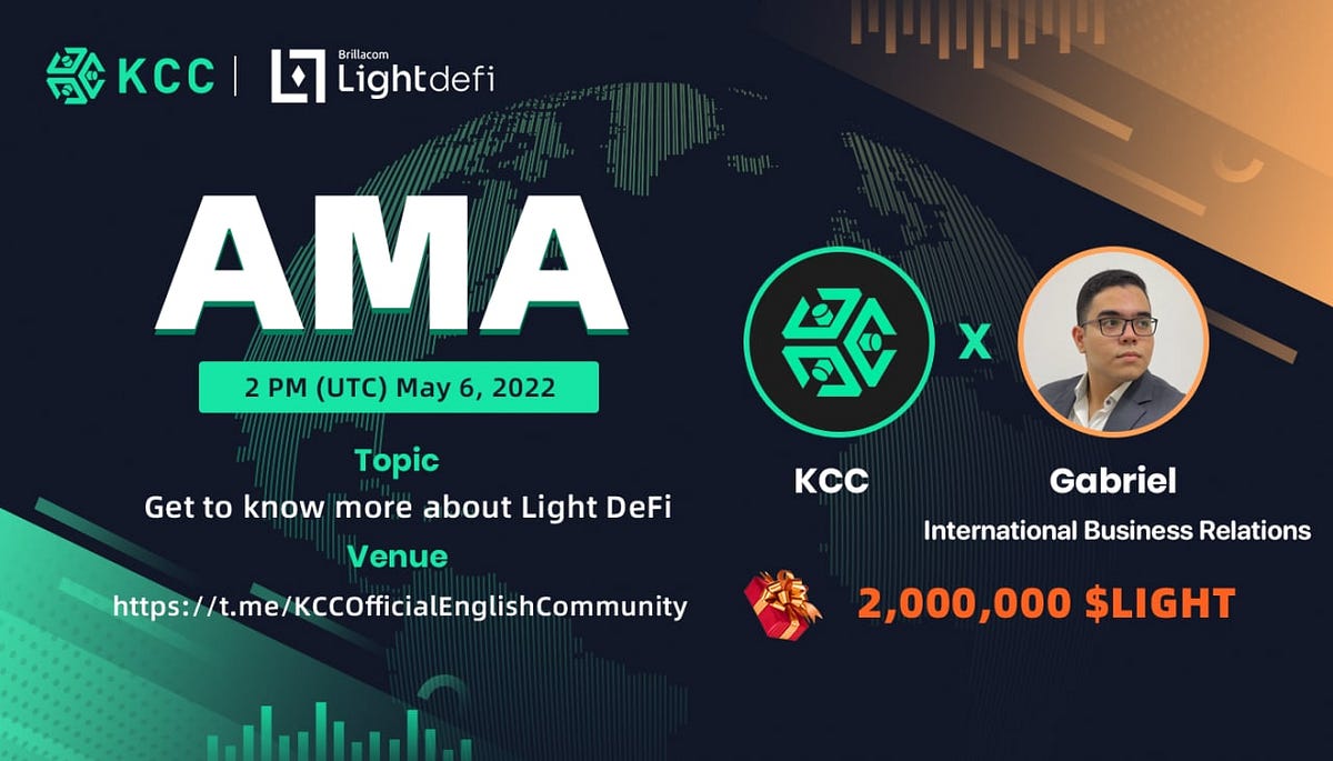 AMA SERIES KCC x LIGHT DEFI. AMA session held at the Official KCC… | by KCC Official Brasil ...