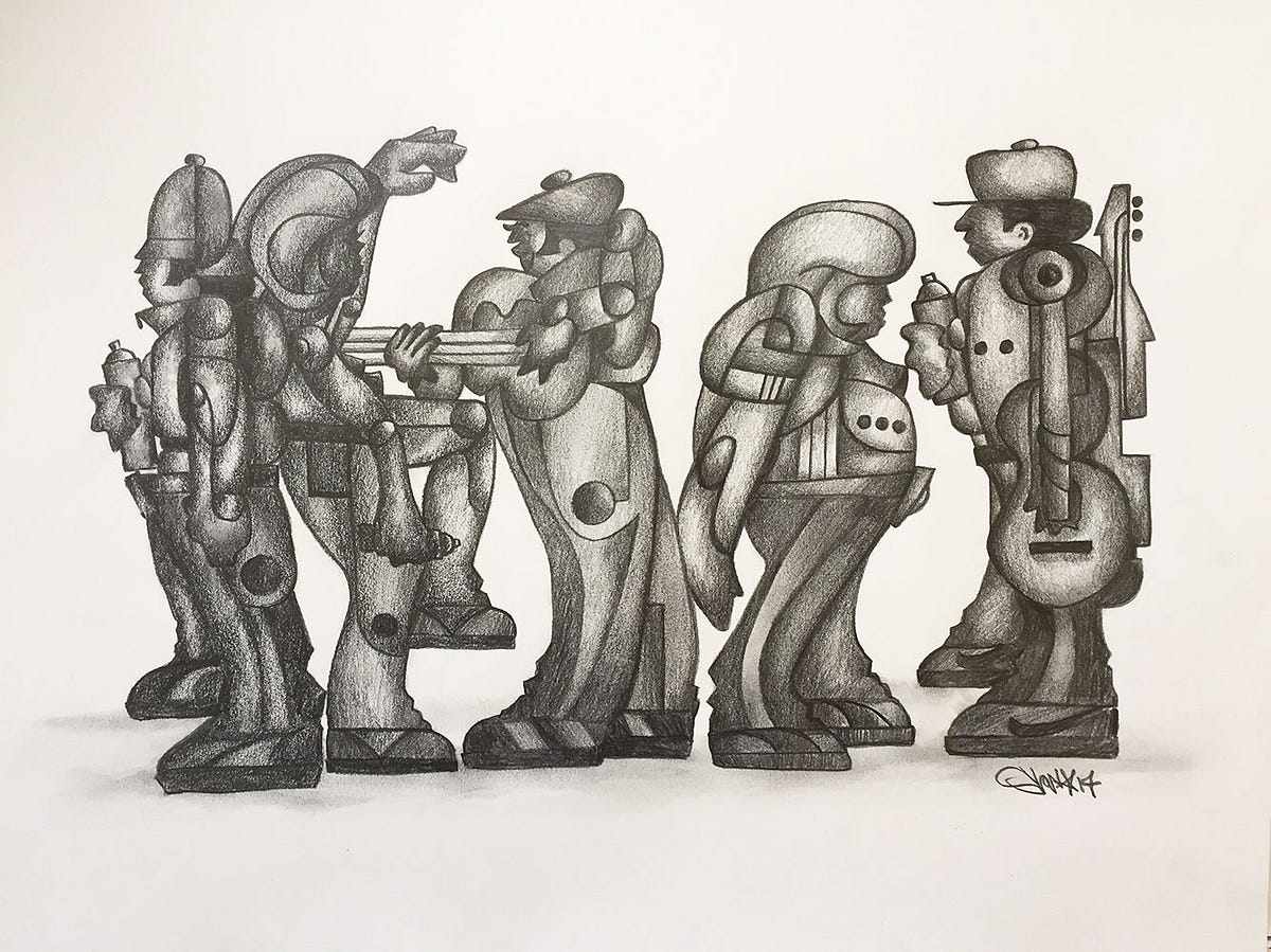 A New Drawing in 4B. “The Crew” | by ryanseslow | Medium