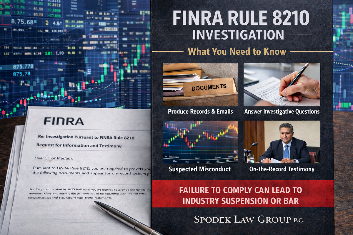 What Is an 8210 FINRA Investigation — and Why It Matters | by Todd A ...