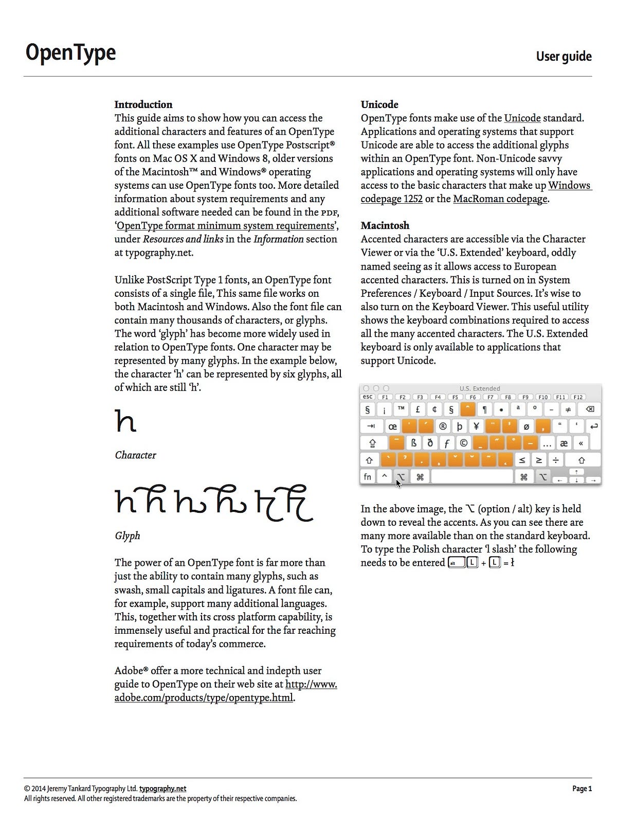 How to use Opentype.. This is an pdf on how to use opentype… | by James Leahy Design | Medium