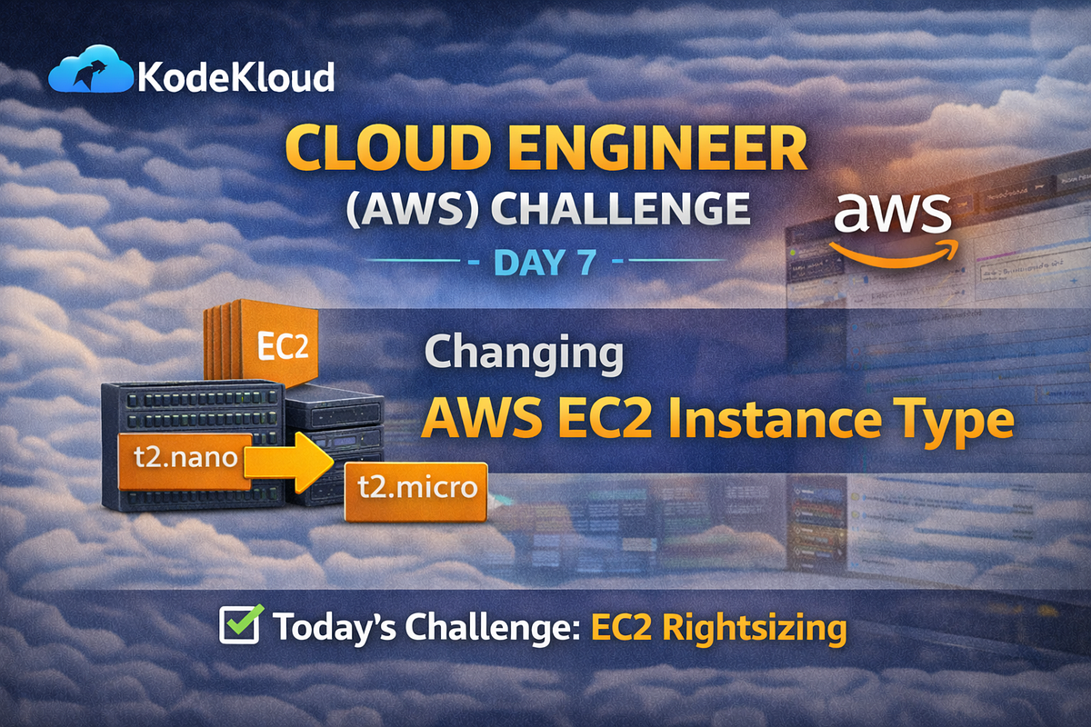 🔄 KodeKloud Cloud Engineer (AWS) Challenge — Day 7 | by Kishor Bhairat | Dec, 2025 | DevOps.dev