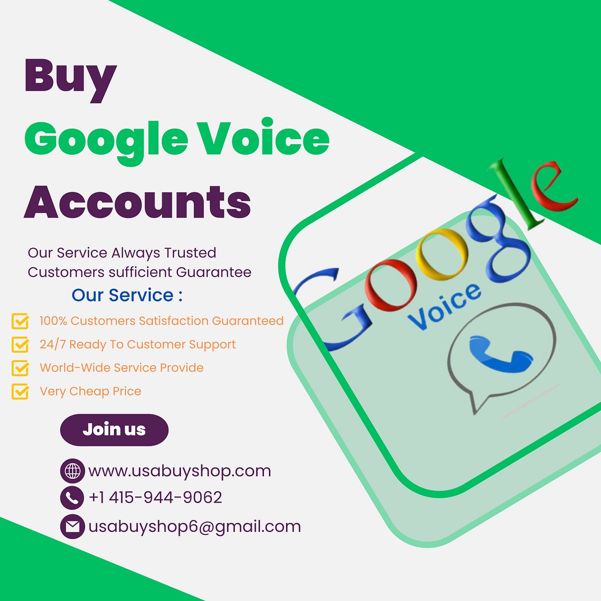 Buy Google Voice Accounts — Secure Your Virtual Communication 2024 | by ...