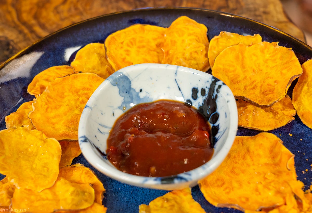 Crispy Delight: Homemade Sweet Potato Chips in the Microwave | by Davy ...
