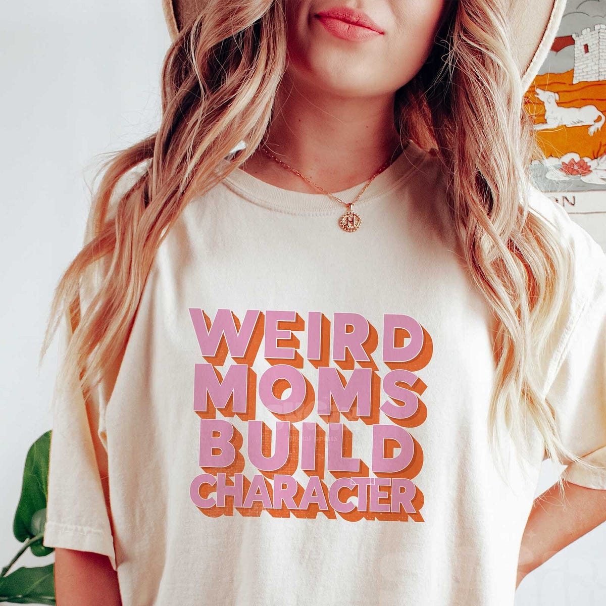 Weird Moms Build Character, Groovy Retro Mom png, Mothers day PNG | by ...